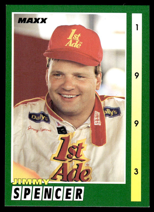 Jimmy Spencer 1993 Maxx Race Cards # 12 Base — Collectible Craze America