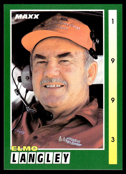 Elmo Langley 1993 Maxx Race Cards # 233 Base — Collectible Craze America