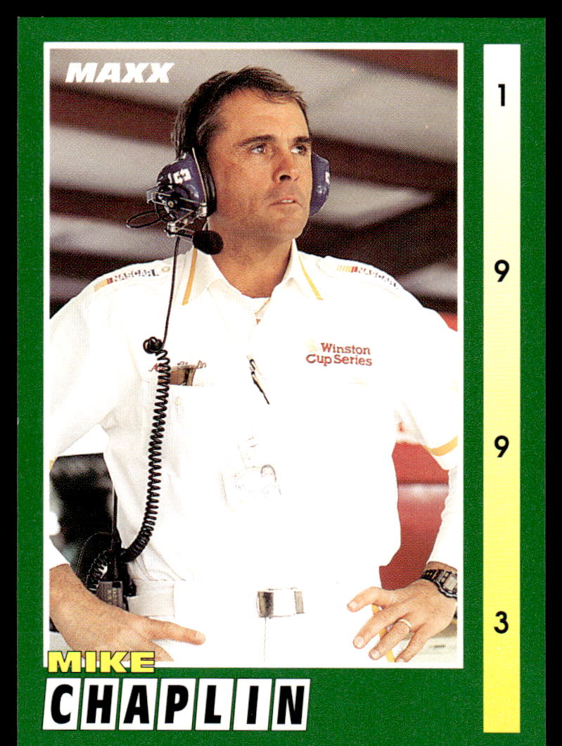 Mike Chaplin 1993 Maxx Race Cards # 236 Base — Collectible Craze America