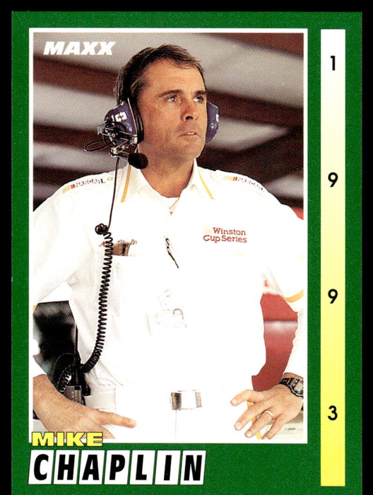 Mike Chaplin 1993 Maxx Race Cards # 236 Base — Collectible Craze America