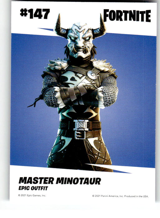 2021 Panini Fortnite Series 3 Master Minotaur # 147 Epic Outfit ...