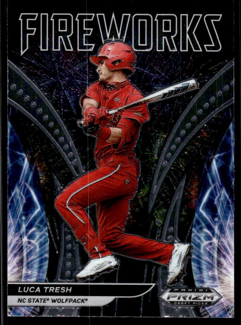 Luca Tresh 2021 Panini Prizm Draft Picks Baseball # F-LT Fireworks NC ...