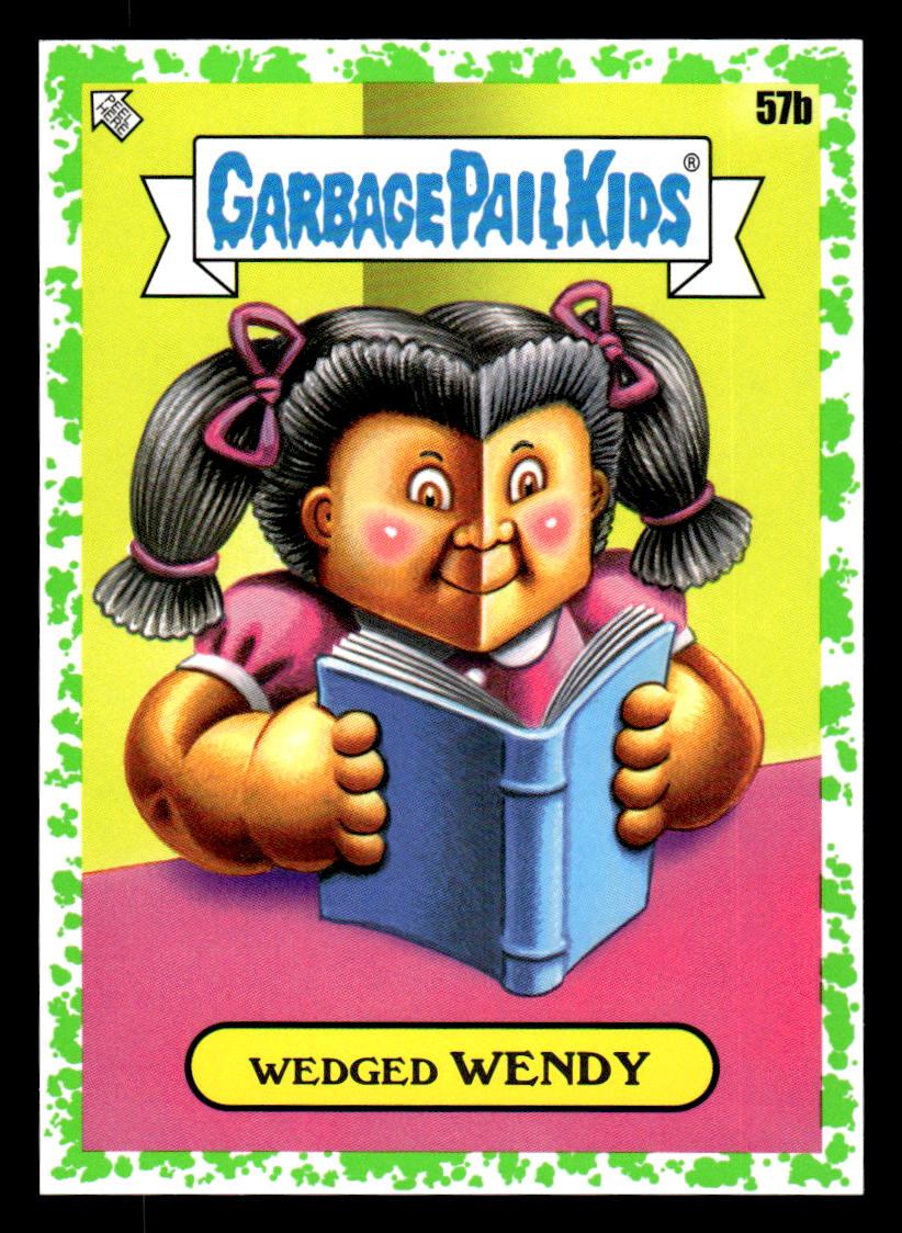2022 Topps Garbage Pail Kids Bookworms Wedged WENDY # 57b Booger Green ...