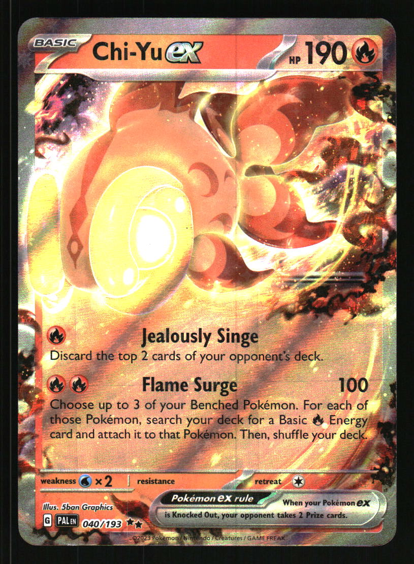 2023 Pokemon Paldea Evolved # 40 Chi-Yu ex Double Rare — Collectible ...