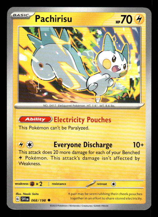 Pokemon Pachirisu Card