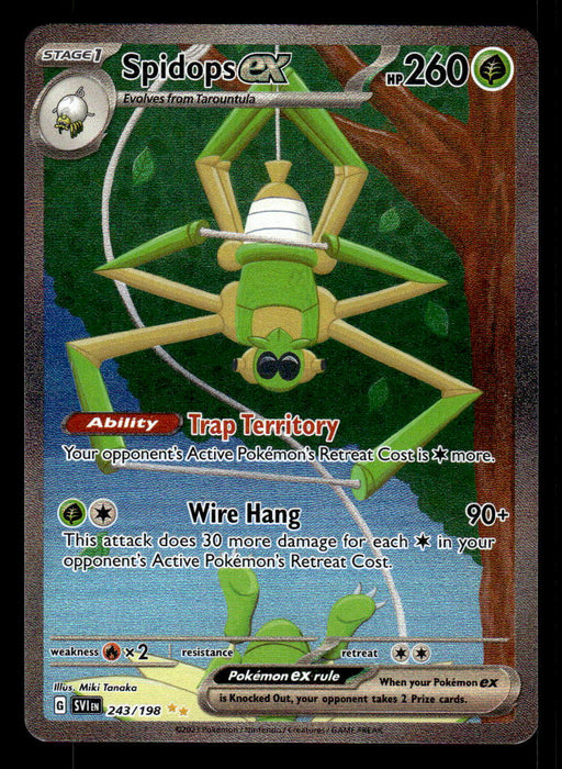 Pokemon TCG Scarlet and Violet Spidops EX # 243 Foil Full Art ...